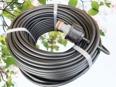 Garden Watering Irrigation 50m Micro Pipe + Universal Garden Hose ...