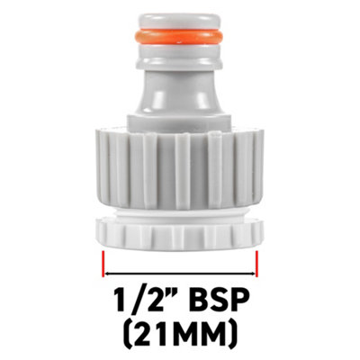 garden watering outdoor tap threaded adaptor to fit 1/2" bsp or 3/4 ...