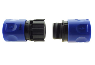 GARDEN WATERING UNIVERSAL X HOSE FITTING/CONNECTOR,FEMALE-FEMALE CLICK ...