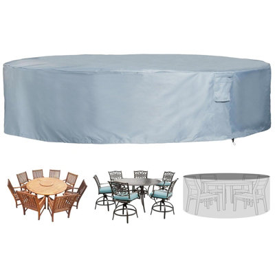 Garden Waterproof Large Round Table Chairs Cover Premium Heavy Duty ...