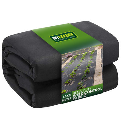GARDEN WEED MEMBRANE 1.5X8 METER HEAVY DUTY GROUND COVER WEED CONTROL ...
