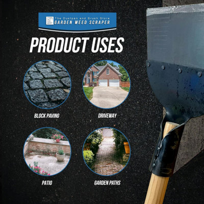 Garden Weed Remover Shovel with 120cm Long Handled Patio Weeder, Moss ...