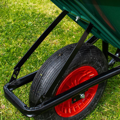 Garden Wheelbarrow - 90L / 150kg Heavy Duty Home Master Plastic Wheelbarrow