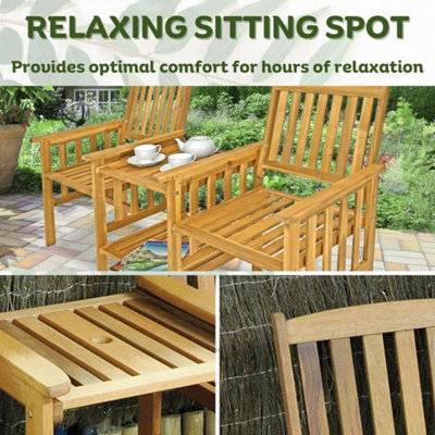 Garden Wooden Companion Set with Table