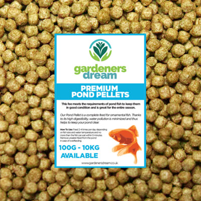 GardenersDream 2.5KG Premium Pond Fish Pellets Complete Balanced Cold ...