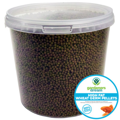 GardenersDream 2.5L High-Fat Wheat Germ Koi Pellets Complete Balanced ...