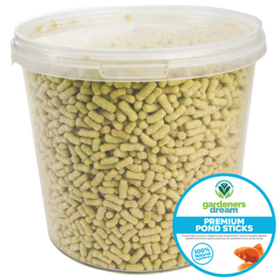 GardenersDream 2.5L Premium Pond Fish Sticks Complete Nutritious ...