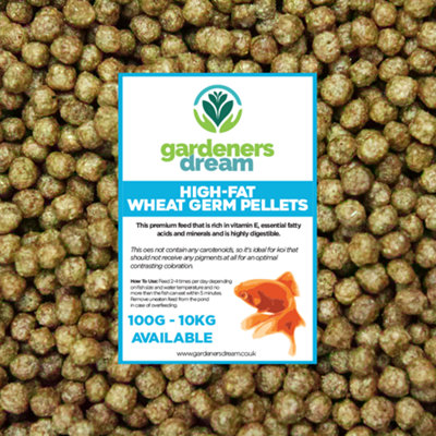 GardenersDream 5KG High-Fat Wheat Germ Koi Pellets Complete Balanced ...