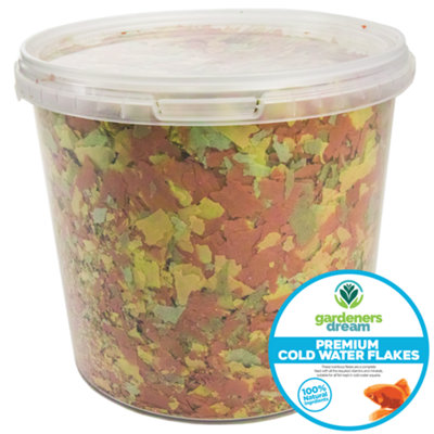 GardenersDream 5L Premium Cold Water Flakes 40% Protein Aquarium ...