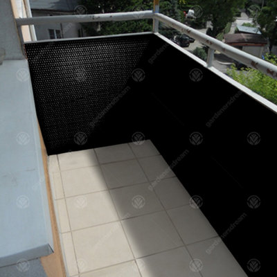 GardenersDream Black 1M x 2M Rattan Privacy Screening Fence Border ...