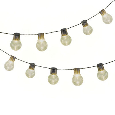 GardenKraft 17790 Solar Powered Party String Lights | DIY at B&Q
