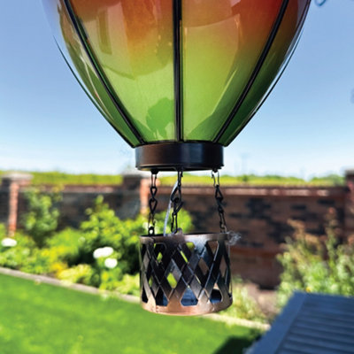 GardenKraft Hot Air Balloon Solar Garden Light