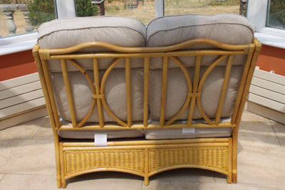 GardenMarketPlace Sorrento Cane Conservatory Furniture 3 Piece Suite ...