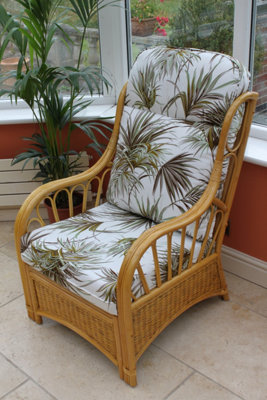 GardenMarketPlace Sorrento Cane Conservatory Furniture -Single Chair ...