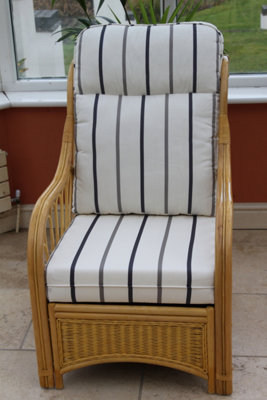 GardenMarketPlace Sorrento Cane Conservatory Furniture -Single Chair ...