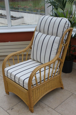 GardenMarketPlace Sorrento Cane Conservatory Furniture -Single Chair ...