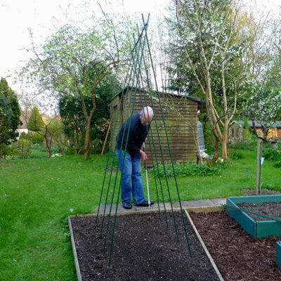 GardenSkill Easy Grow Runner Bean Frame & Climbing Plant Support Garden ...