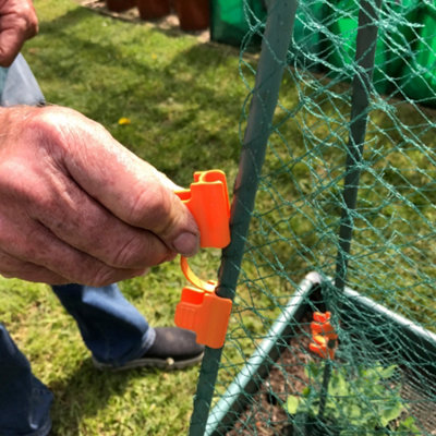 GardenSkill Garden Plant Stake Cane Hoop & Netting Connector Clips 11mm ...