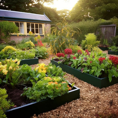 GardenSkill Garden Raised Bed 3x2x0.15m H - Extendable Vegetable ...