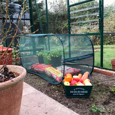 GardenSkill Pop Up Fruit Cage Tunnel - Butterfly Mesh Insect Net Plant ...