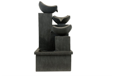 Gardenwize Garden Outdoor Solar Powered Cascading Slate Decorative ...