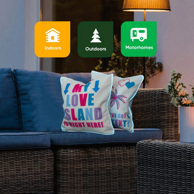 Gardenwize Outdoor Light Up Love Island Cushions Sofa Chair Furniture ...