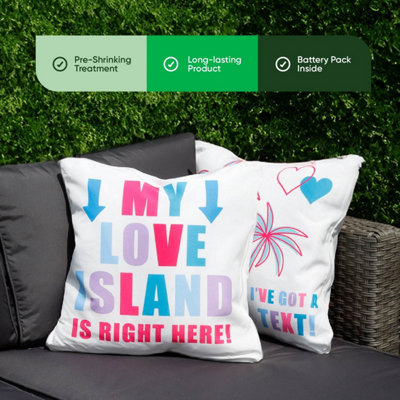 Gardenwize Outdoor Light Up Love Island Cushions Sofa Chair Furniture ...