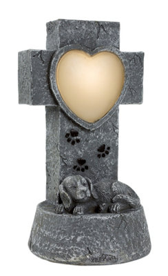 Gardenwize Solar Powered LED Dog Memorial Remembrance Ornament Light ...