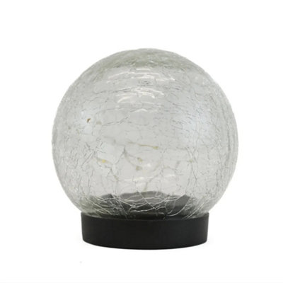 Gardenwize Solar Powered Multi-Coloured Crackle Ball - 15cm