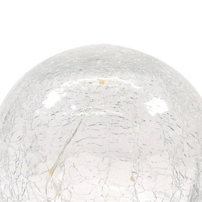 Gardenwize Solar Powered Multi-Coloured Crackle Ball - 15cm