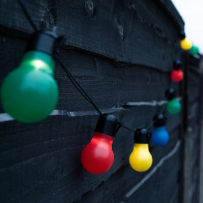 Gardenwize Solar Powered Tropical Globe String Lights Fence Wall ...