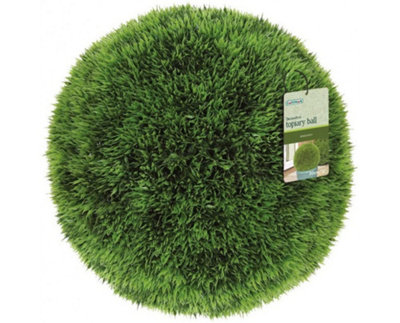 Shop Gardman Artificial Topiary Ball Grass Effect 30cm