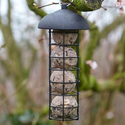 Gardman Black Steel Fat Ball Feeder Black