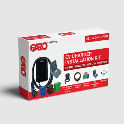 Garo 7.4kW Type 2 EV Charger Untethered 10m High-Tuff Cable All in One ...