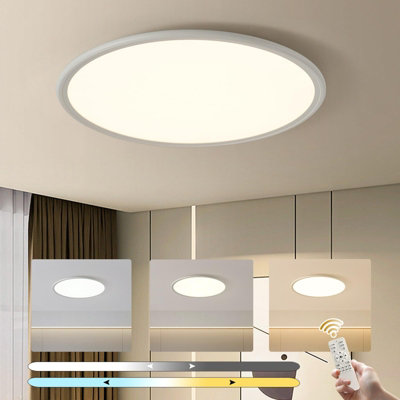 Garwarm 19.7 Inch Dimmable LED Ceiling Light, Anti Blue Flush Mount ...
