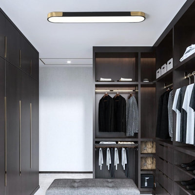 Garwarm Dimmable LED Ceiling Light Modern Acrylic Linear Ceiling Lamp ...
