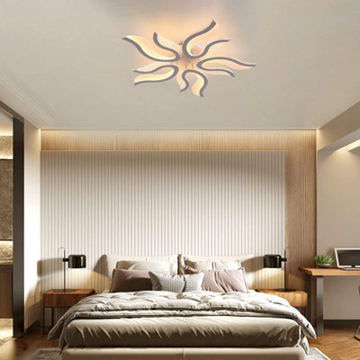 Garwarm LED Ceiling Light, 50W Flush Mount Ceiling Chandeliers Lights ...