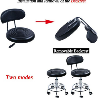Gas Chairs Stools Swivel Breakfast Adjustable Height Stool Kitchen with ...