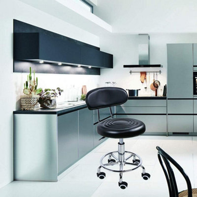 Gas Chairs Stools Swivel Breakfast Adjustable Height Stool Kitchen with ...