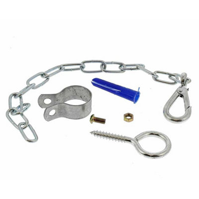 Gas Cooker Stability Chain and Hook Safety Fittings Set | DIY at B&Q
