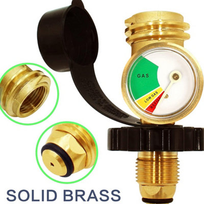 Gas Pressure Gauge Level Indicator: POL Propane LPG Cylinder QCC