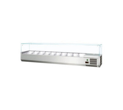 Gastroline 2000mm Refrigerated Topping Unit VK200 - VRX2000 10 x 1-4 GN ...
