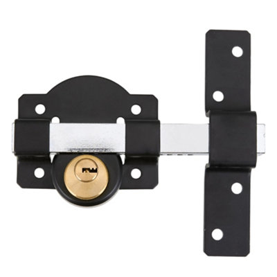 Gate Bolt Lock Long Throw Gate Lock Garage Shed 5 Keys