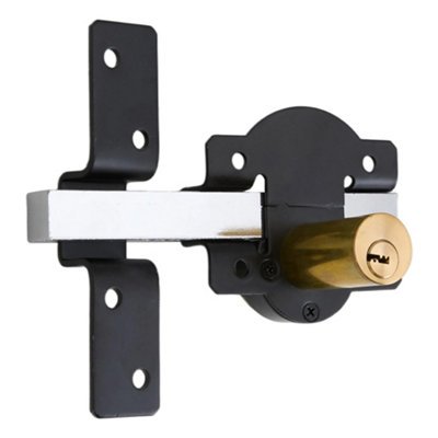 Gate Bolt Lock Long Throw Gate Lock Garage Shed 5 Keys