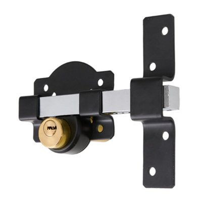 Gate Bolt Lock Long Throw Gate Lock Garage Shed 5 Keys