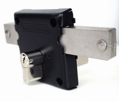 Gatemaster Black Heavy Duty Locking Bolt Screw Fixed with extended lock ...
