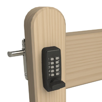 Gatemaster digital combination gate lock surface fixed single sided ...