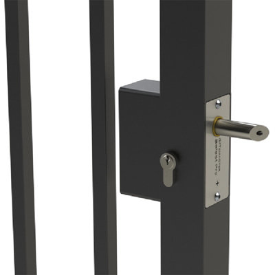 Gatemaster Select pro weld in long throw keylatch gate lock for 50mm ...