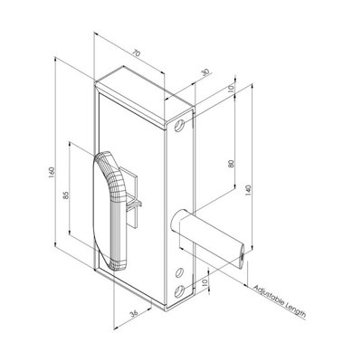Gatemaster Superlock quick exit key access (BQK1030R)