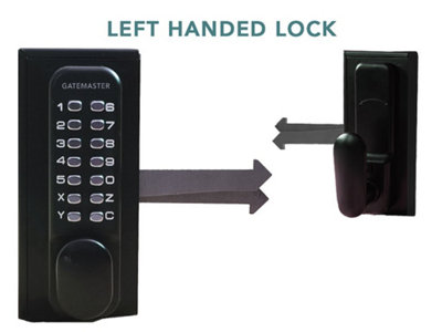 Gatemaster Superlock single digital combination sliding gate lock left ...
